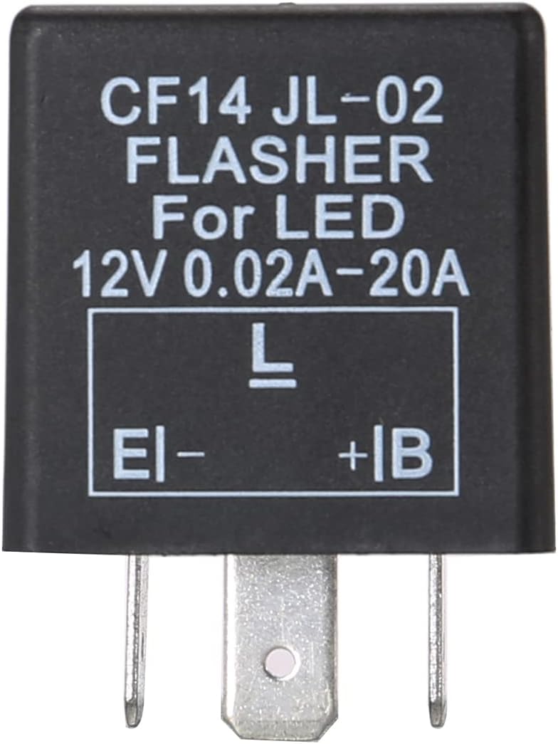 GLOFE (1) 3-Pin 12V CF14 EP35 Electrónico LED Flasher Relay Como LED ...