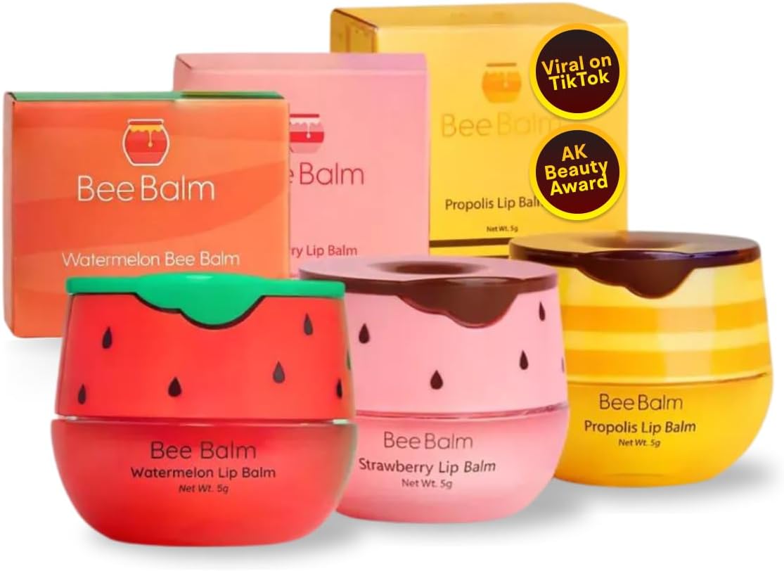 Amazon.com : 3 Pieces Lip Balm - Original BeeBalm in Watermelon ...