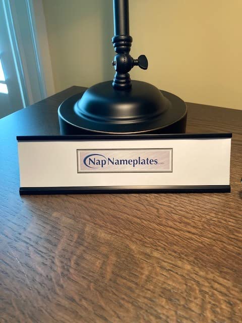 Amazon.com: Desktop Office Nameplate Holder (Single, 8" x 2") : Office ...