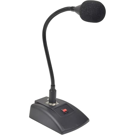 Power Dynamics TM370 Gooseneck Paging Microphone, Condenser with ...