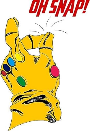 Amazon.com: MR3Graphics Magnet Thanos Infinity Gauntlet Oh Snap ...