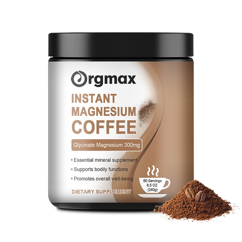 Amazon.com: 300mg Magnesium Glycinate Instant Coffee Powder, High ...