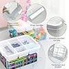 Amazon.com: 17 QT Plastic Storage Box with Removable Tray, Portable ...