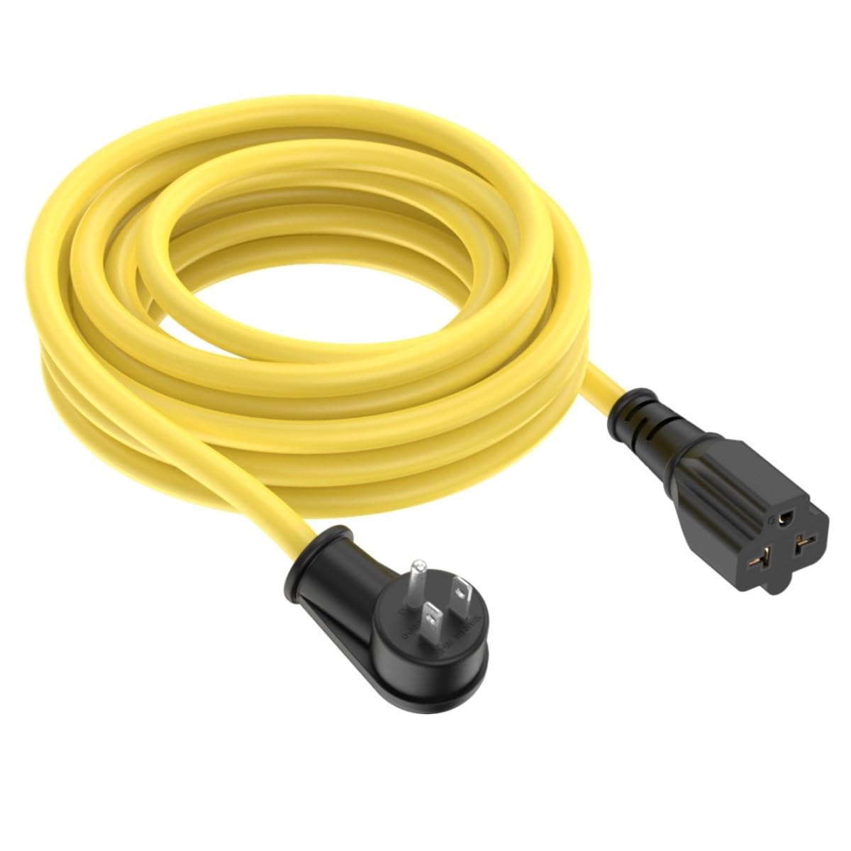 Amazon.com: 25-FT 12AWG Right-Angle 15 Amp to 20-Amp Extention Cord,90 ...