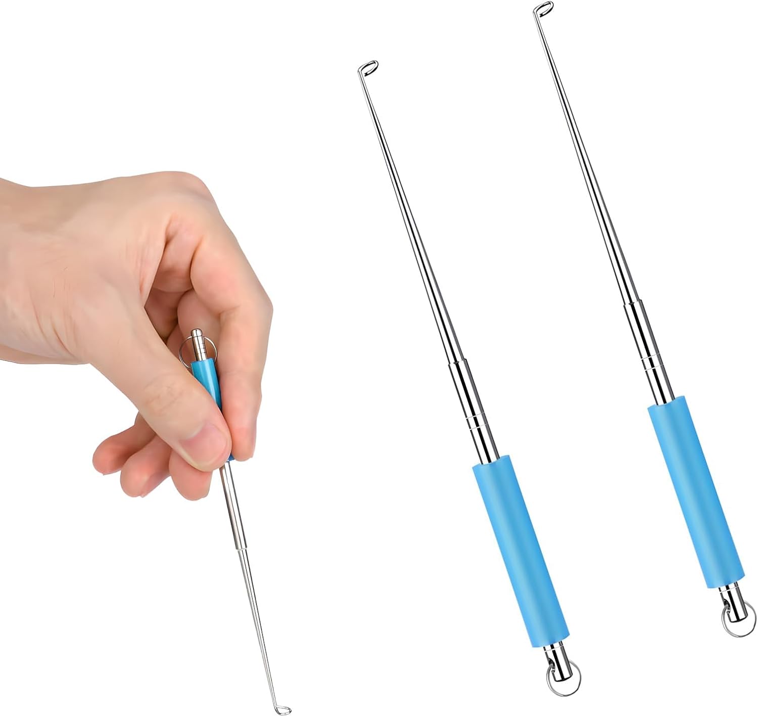 MYHOGOOD 2 Pcs Fishing Hook Remover, Stainless Steel Quick Fishing Hook ...