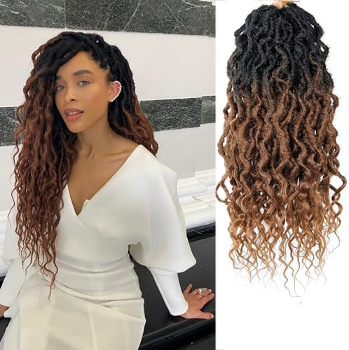 Amazon.com : Faux Locs Crochet Hair For Women Soft Locs 18 Inch Goddess ...