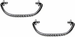 2 Chrome Plated Brass Ribbed Bail Pull Replacement | Renovator's Supply ...