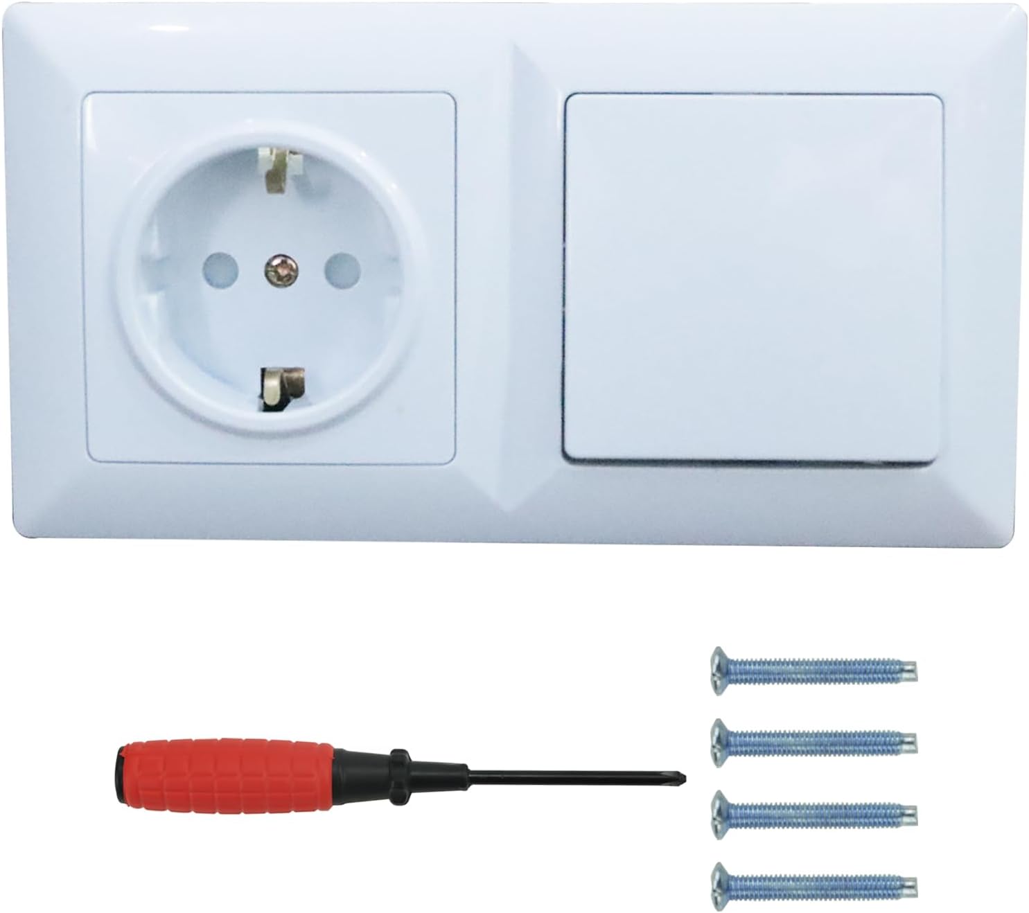 McPower Lichtschalter-Steckdosen Kombination | Flair | 2-fach Set ...