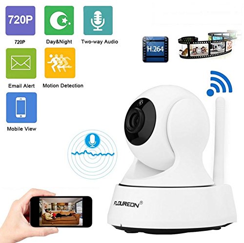 Buy Dual HD Floureon Wireless IP Camera 720P resolution (External ...