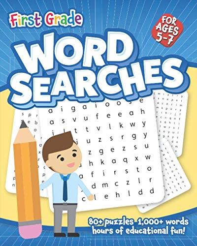 First Grade Word Searches: 80+ Puzzles, 1000+ Words, Hours Of ...
