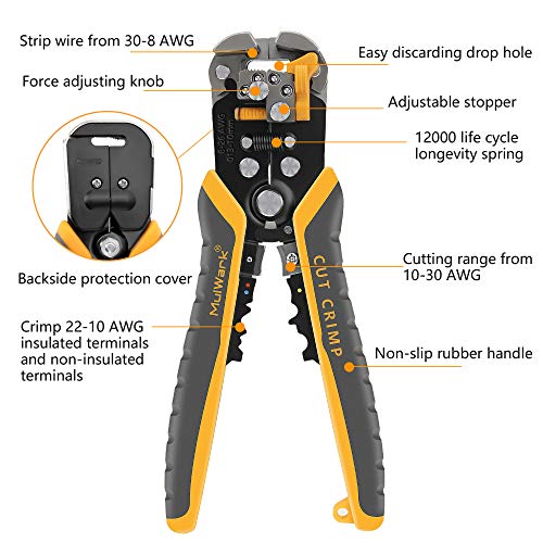 Snapklik.com : MulWark 3 In 1 Automatic Self Adjusting Wire Stripper ...