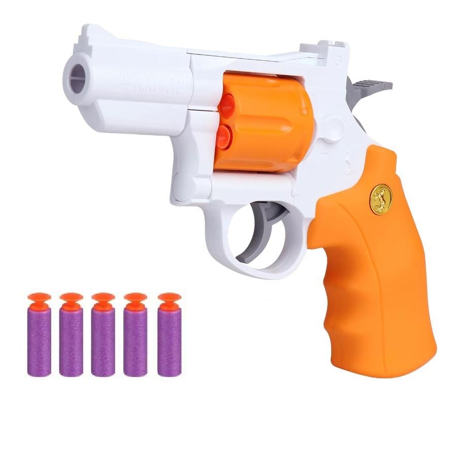 Foam Blaster Soft Bullet Toy Guns Cool Toy Revolver Safe | Desertcart INDIA