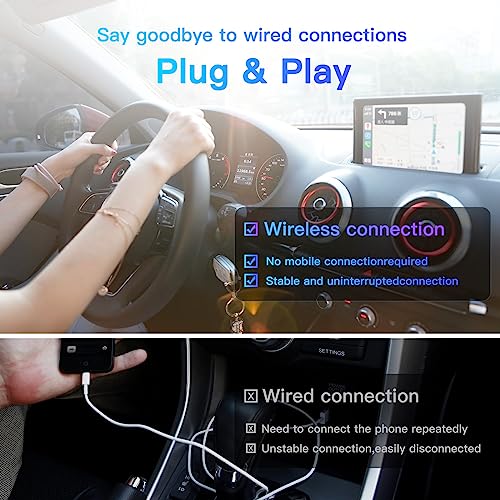 CARabc Wireless Carplay Adapter Android 12.0 Ai Box – 4GB+64GB ...