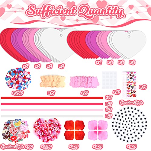 Snapklik.com : 876 Pieces Valentines Day Hearts Foam Craft Kits ...