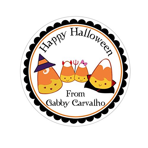 Amazon.com: Personalized Customized Halloween Party Favor Thank You ...