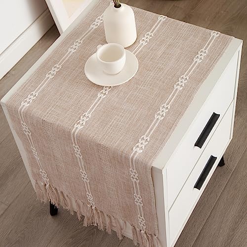 Amazon.com: Hpxrom Rustic Small Linen Table Runner Farmhouse Burlap ...