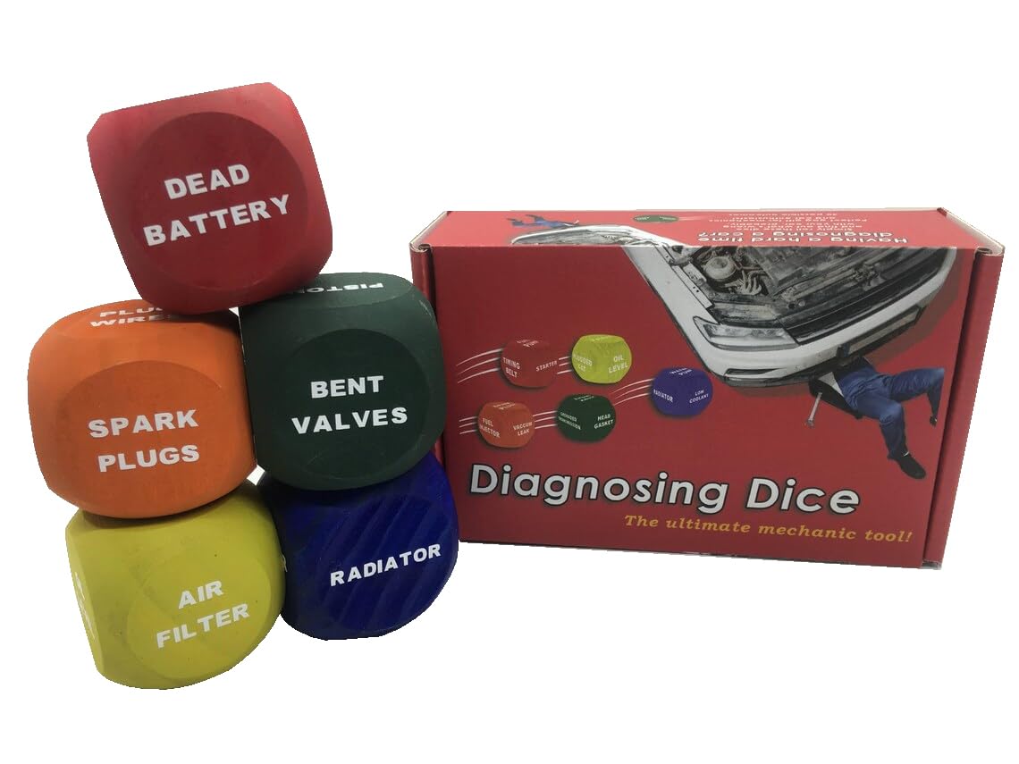 Amazon.com: Mechanic Diagnostic Dice, Handmade, Diagnosing Dice, 2 inch ...