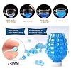 Trocshop Gel Balls, 7-8mm Water Beads, 10,000 Rounds, Transparent Blue ...