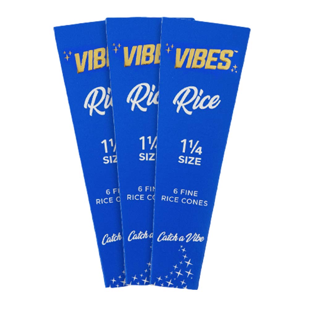 Vibes Pre Rolled Cones Classic 1.25" 3 Pack of 6 Rolling Papers Total ...