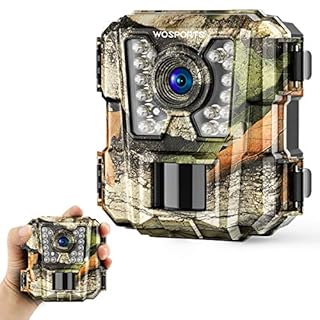 Wosports Mini Trail Camera 16MP 1080P HD Wildlife Scouting Hunting ...