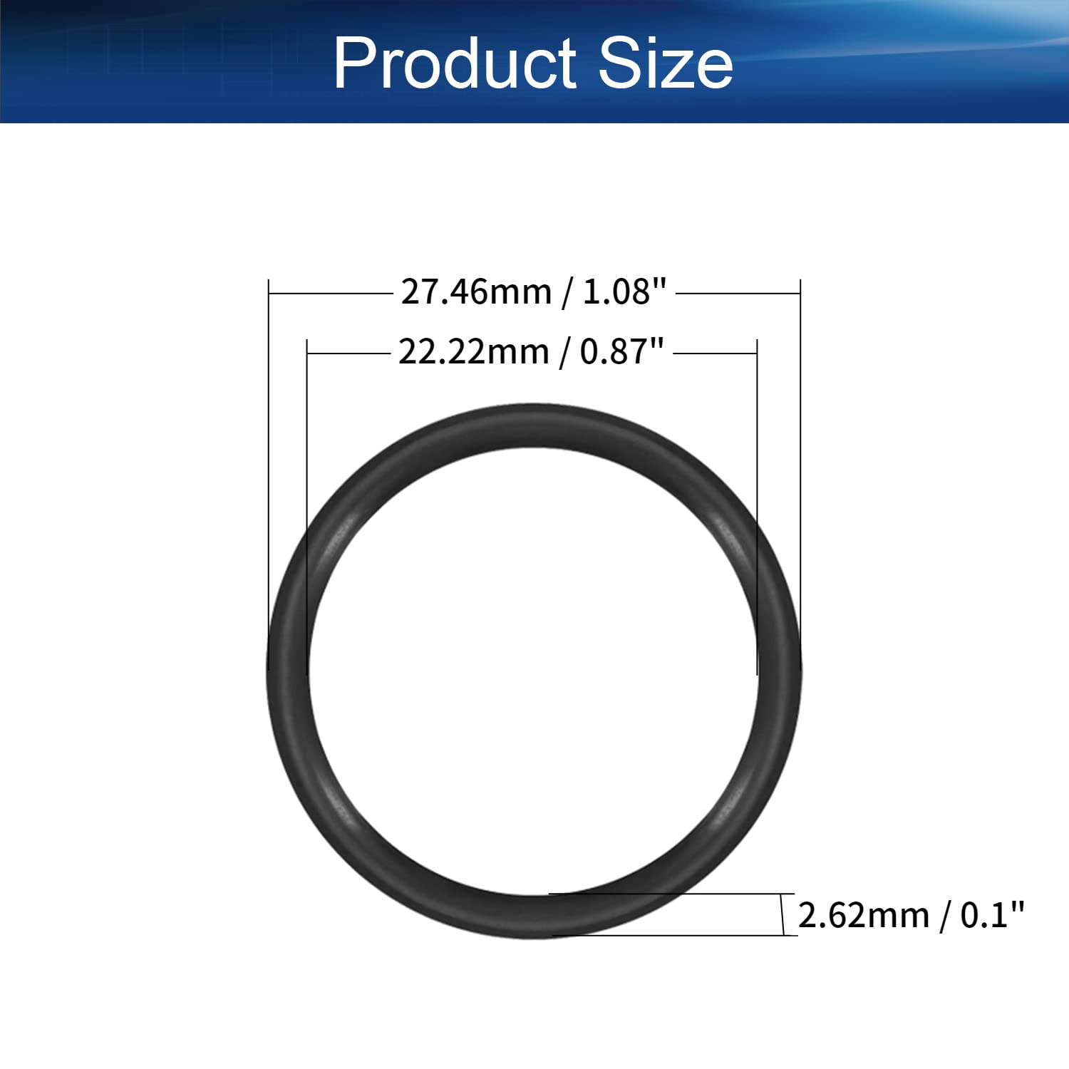 Viton O Ring Size Chart 5.0mm Cross Section | Metric Viton O Rings
