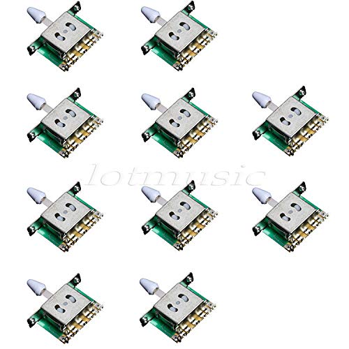 Amazon.com: Guitar Parts 10 Pcs 5 Way Blade Selector Toggle Switches ...
