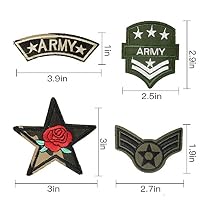 24pcs Soldier Badges Random Styles Embroidered Fabric Iron-on or Sew-on ...
