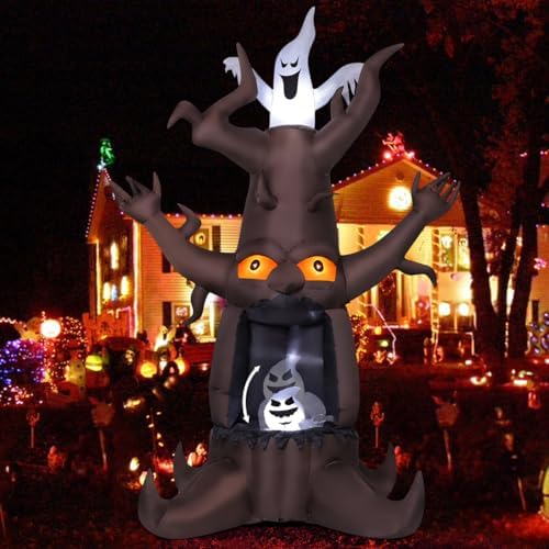 Amazon.com: GOOSH 9 FT Halloween Inflatable Animated Dead Tree Outdoor ...