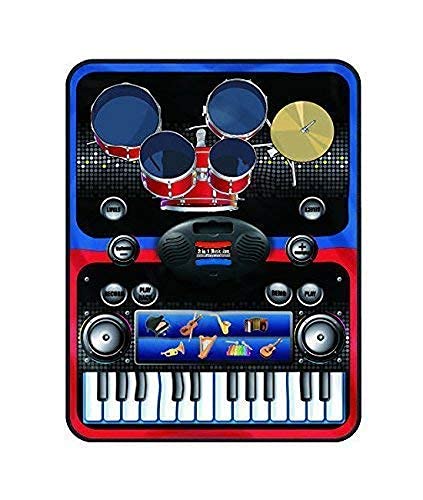 Buy funbasket 70 * 45cm Electronic Musical Mat Piano and Drum Kit 2-in ...