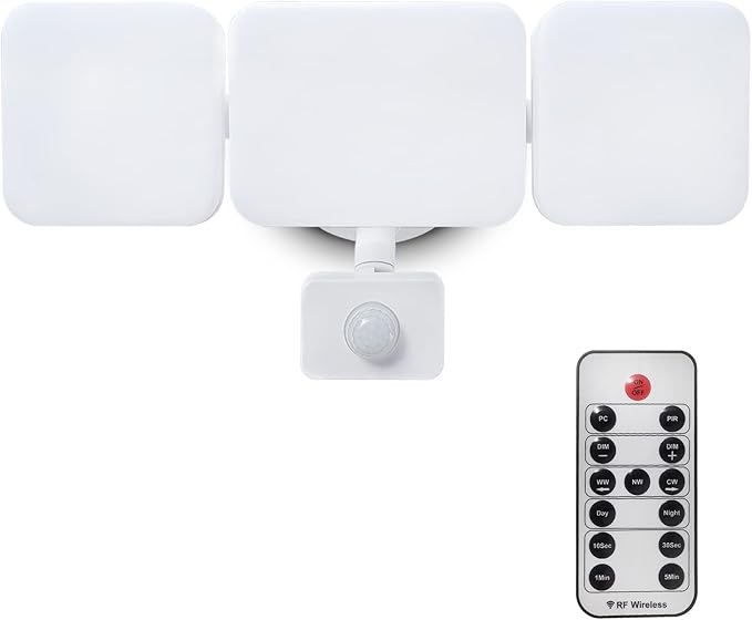 EMANER LED Flood Lights Outdoor Motion Sensor, Remote Control Security ...