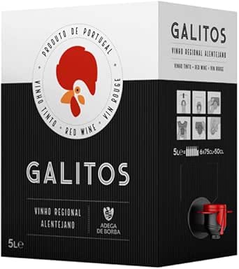 Galitos Alentejo Regional Wine – Red Wine/Vinho Tinto – 5L Bag-in-Box ...