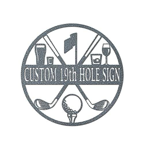 Amazon.com: 19th Hole Custom Golf Sign : Home & Kitchen
