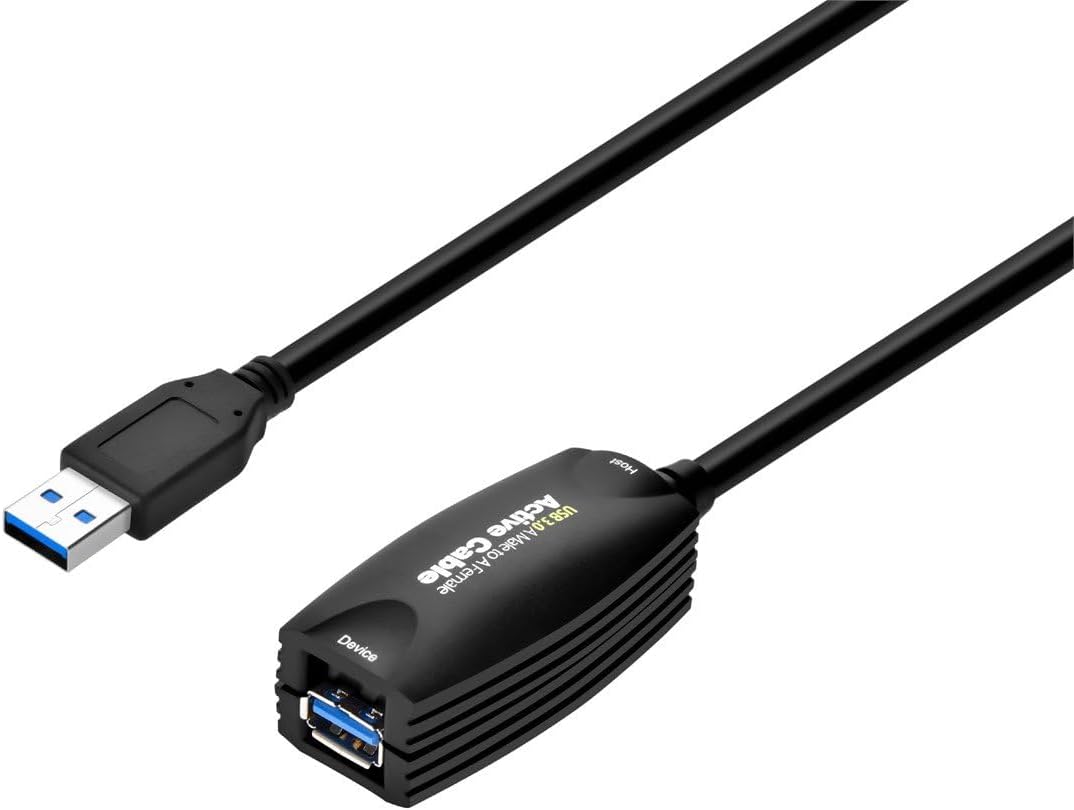 Amazon.com: Cable Matters Active USB Extension Cable 16.4 ft / 5m ...