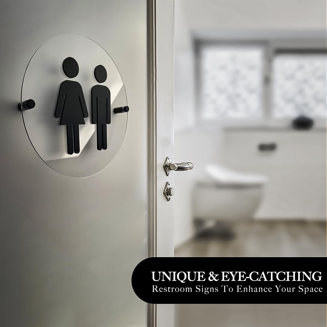 Workplace Bathroom Signs Restroom Signs | Modern, Elegant & Custom