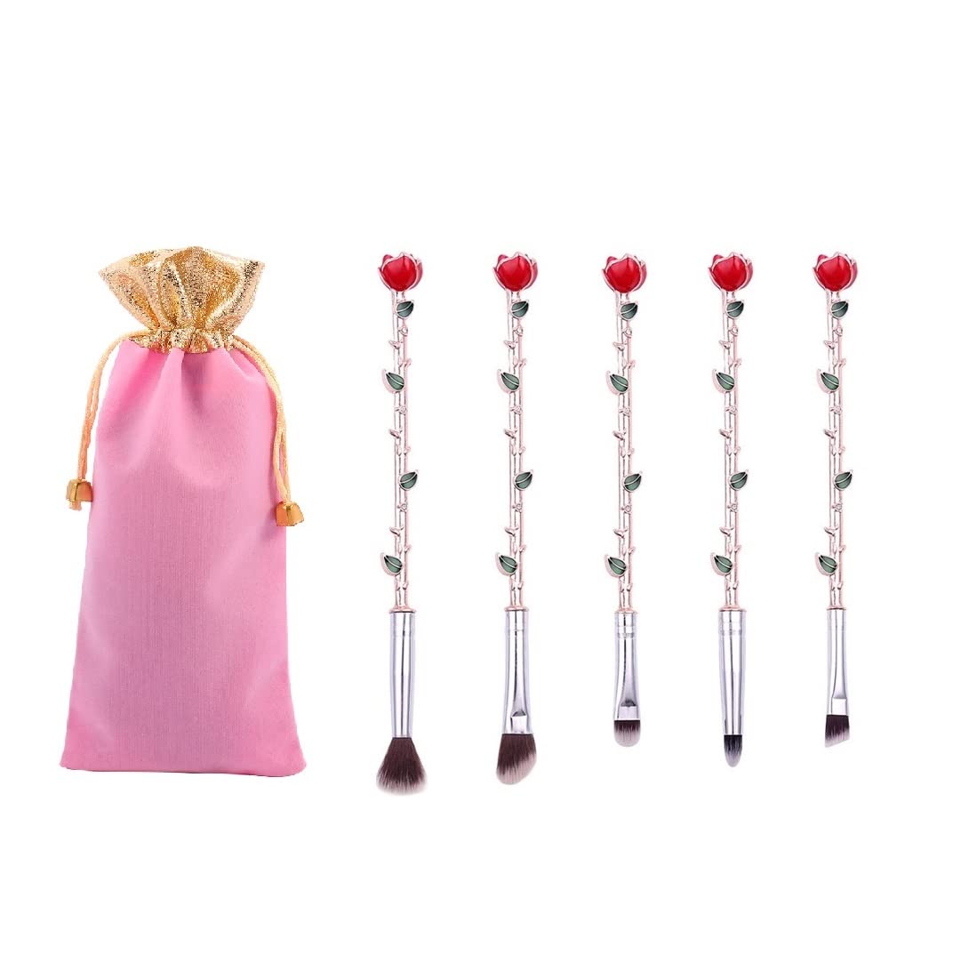 Amazon.com: 5 Pcs Beauty Eye Shadow And The Beast Rose Flower Shape ...