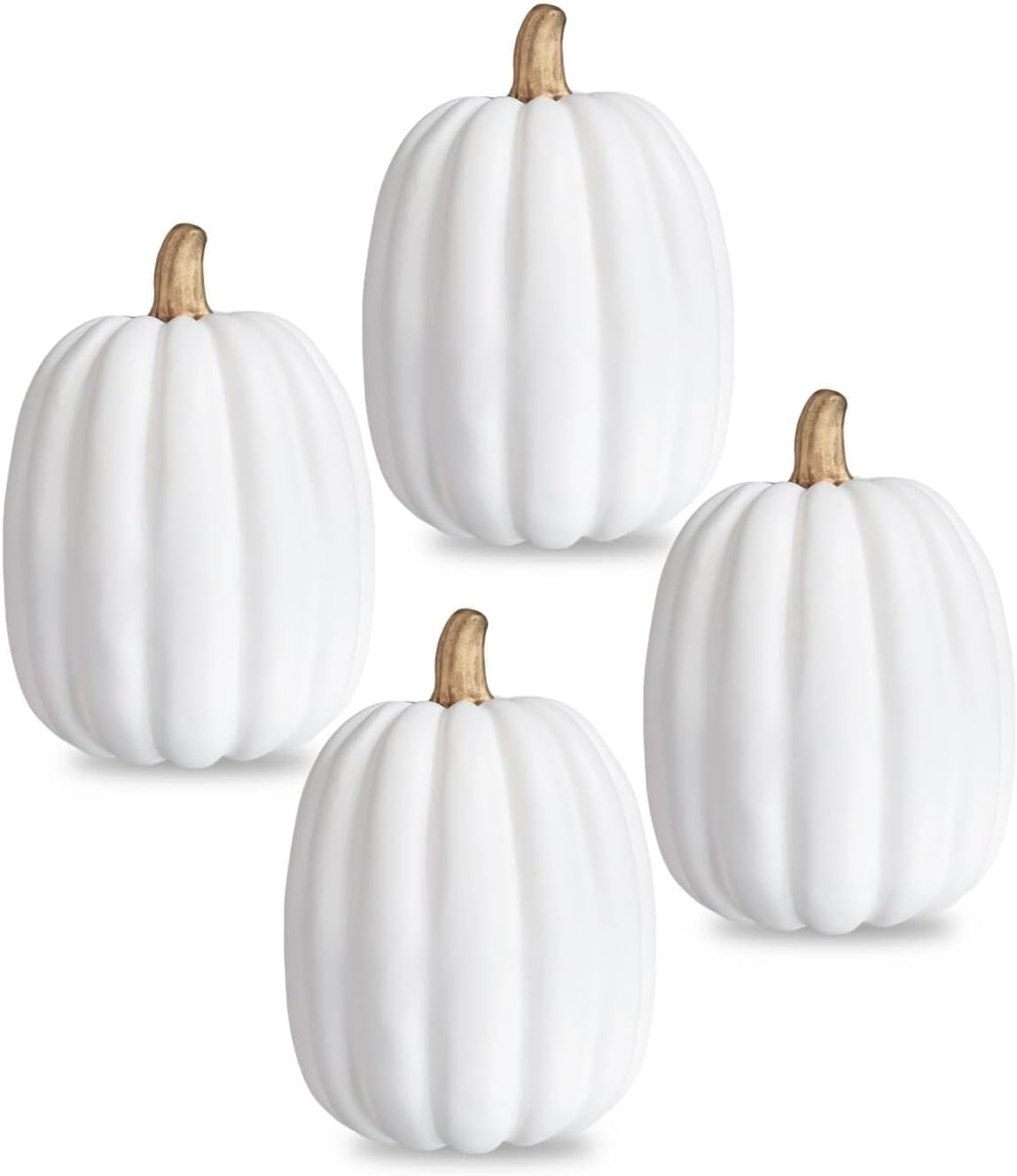 Amazon.com: vensovo 8 Inch Large White Pumpkins for Decorating - 4PCS ...