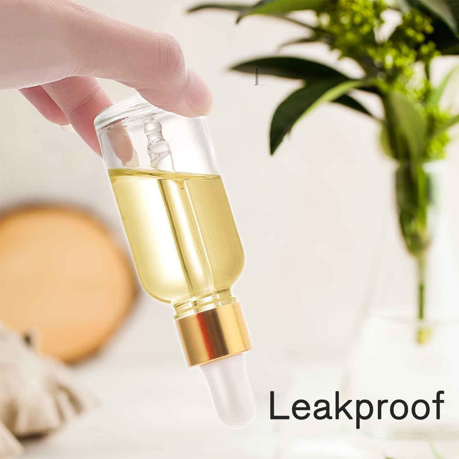 Snapklik.com : PrettyCare Eye Dropper Bottle 1 Oz (4 Pack Clear Glass ...