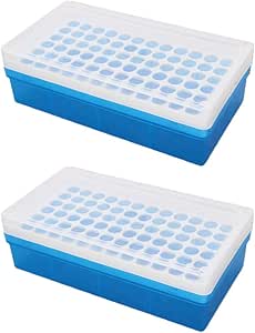 Othmro 2Pcs 72 Positions Centrifuge Tube Holder, 12mm Lab Tube Racks ...