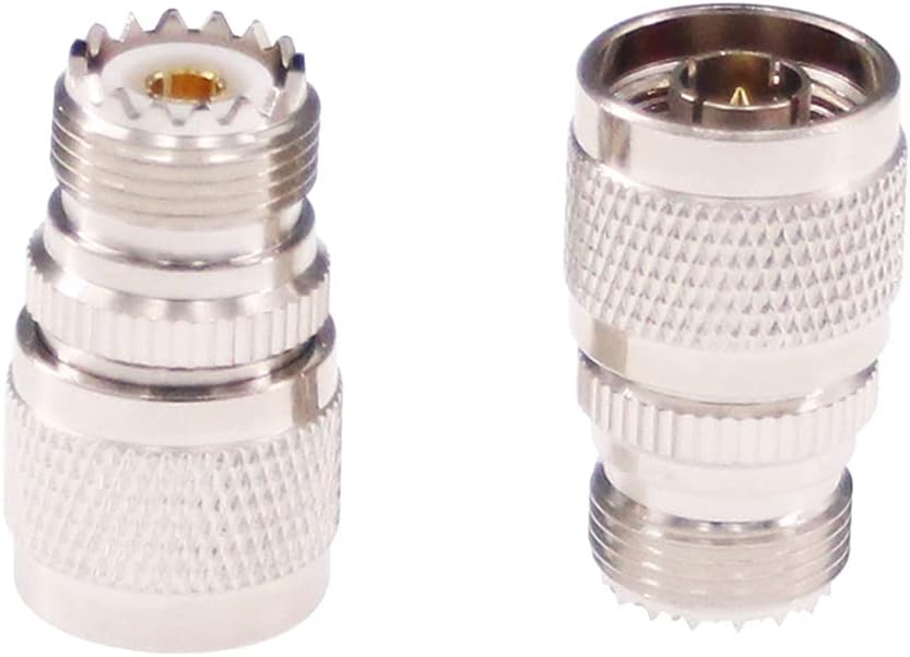 Amazon.com: DHT Electronics 2PCS RF coaxial Coax Adapter N Male to UHF Female SO-239 SO239 ...