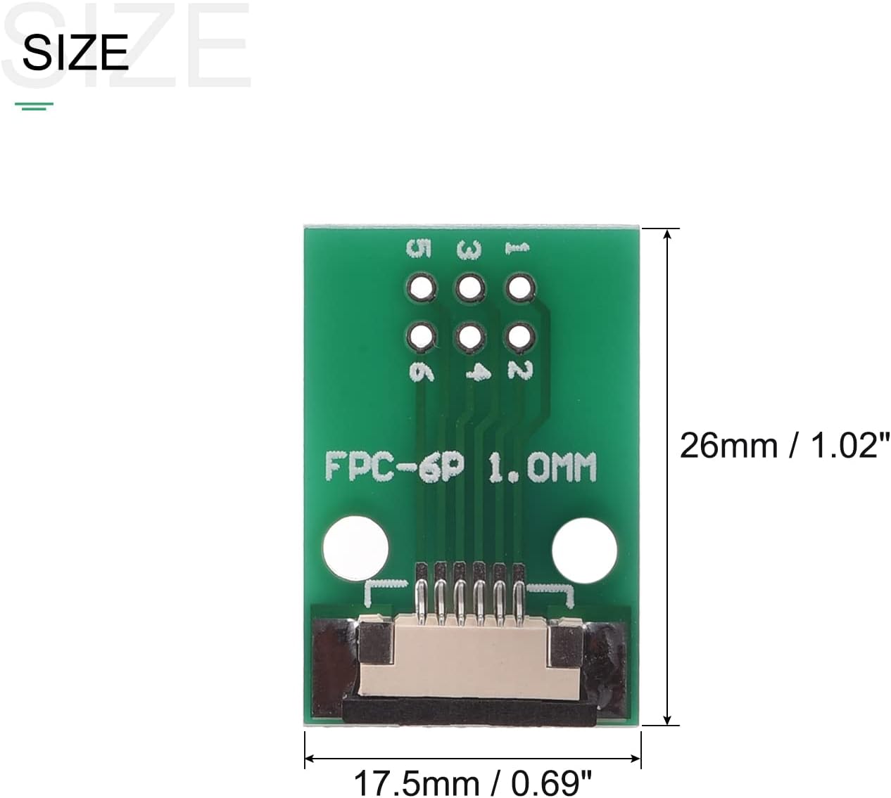 Buy MECCANIXITY FPC FFC Converter Connector Board 6P 1.0mm on Socket ...