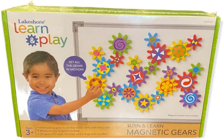 Amazon.com: Lakeshore Turn & Learn Magnetic Gears : Toys & Games
