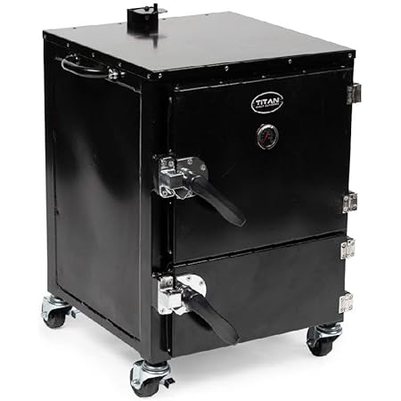 Amazon.com : Big Wood Smoker Heavy Duty Charcoal Cabinet Smoker for ...