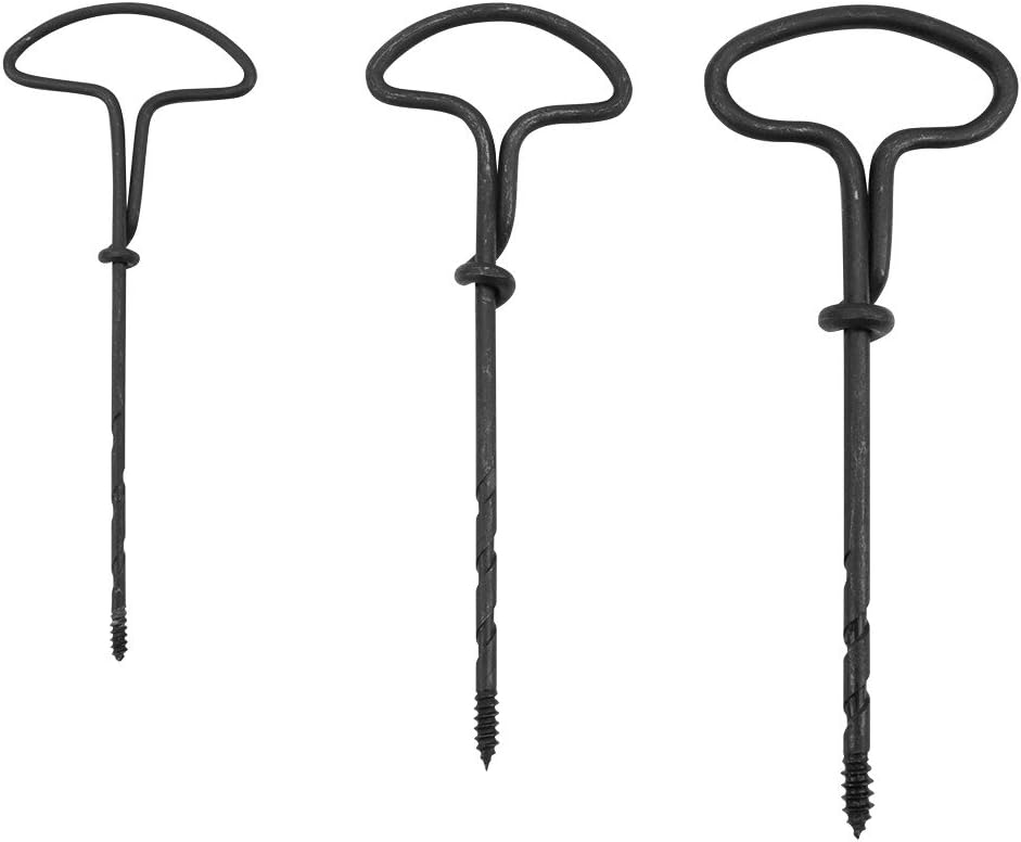 EDUPLAY 240-048 Handbohrer für Holz, 3 Größen, schwarz, 3-teilig (1 Set ...