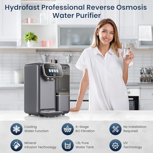 Hydrofast Cold Water Reverse Osmosis Water Filter Countertop ...