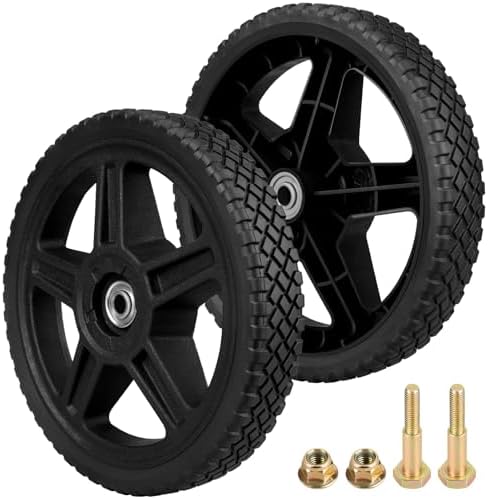 Amazon.com: 2 Pack 10" Pressure Washer Wheels, 10 Inch Push Lawn Mower ...