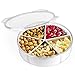 Amazon.com | VIGIND Round Plastic Divided Serving Tray, 5 Compartment ...