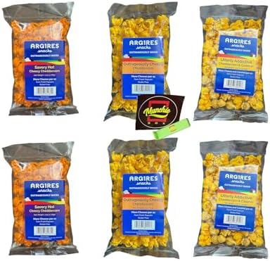 Amazon.com: Argires Chicago Popcorn - Big Bags - Chicago Snack House (6 ...