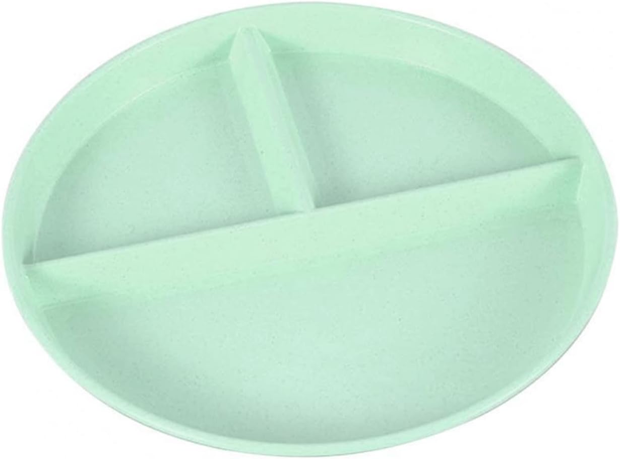 Charger Plate Food Plate 3 Compartments Heat Resistant PP Round Cake ...