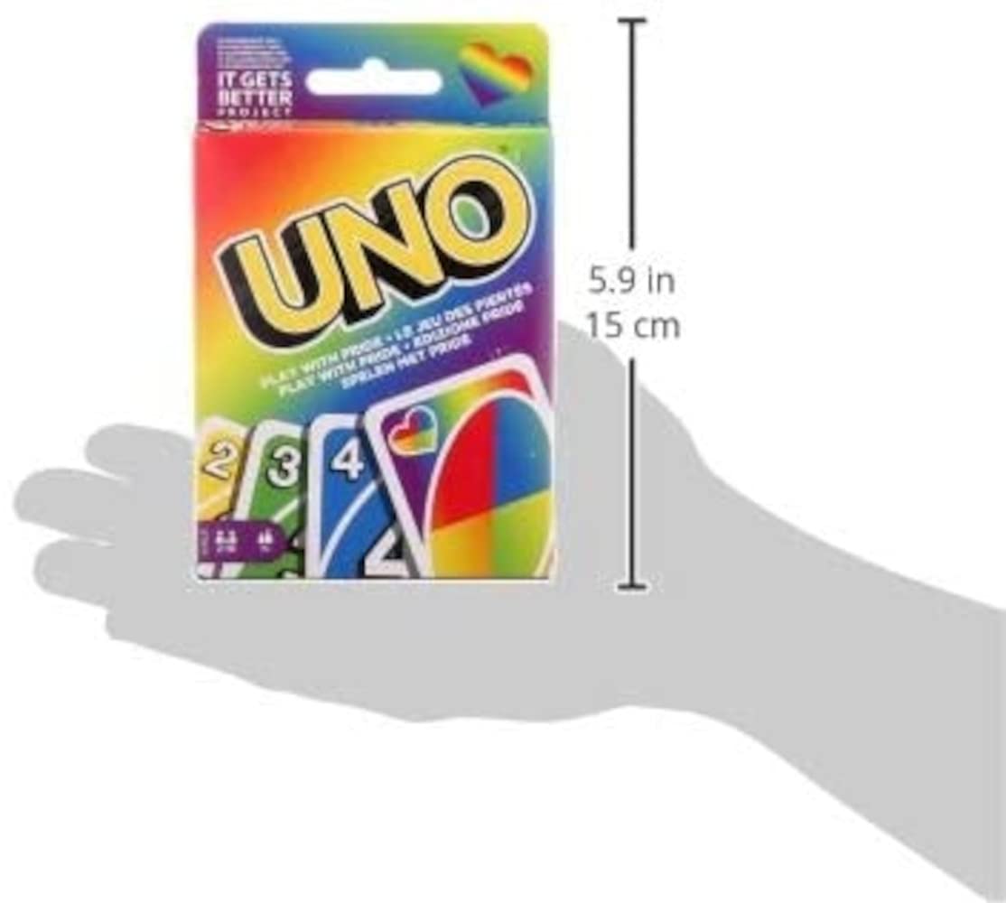 Juego de cartas UNO Play with Pride con 112 cartas e i...B082N7NQR4 ...