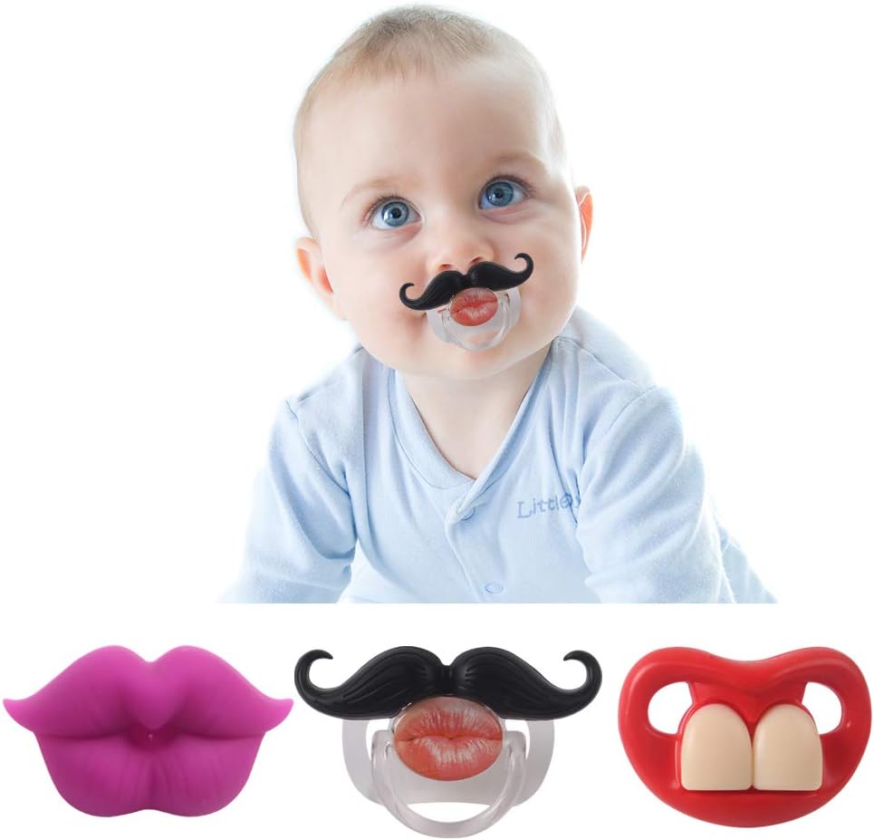 Amazon.com: Fred CHILL, Baby Mustache Pacifier : Baby
